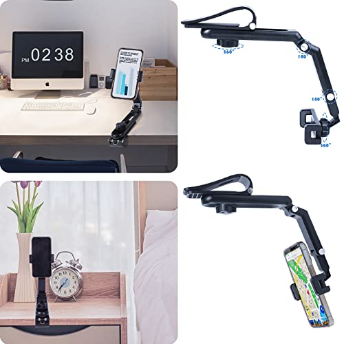 XEFINAL Cell Phone Holder for Car,Mount Clip for Car Cellphone,360° Rearview Phone Holder for Car Sun Visor,Perfectly for iPhone pro, 13/12pro,XR,XS,Pro,Samsumg,Andriod, Car Accessories