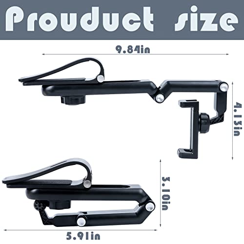 XEFINAL Cell Phone Holder for Car,Mount Clip for Car Cellphone,360° Rearview Phone Holder for Car Sun Visor,Perfectly for iPhone pro, 13/12pro,XR,XS,Pro,Samsumg,Andriod, Car Accessories