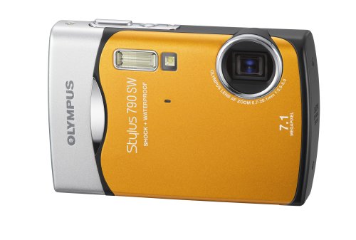 Olympus Stylus 790SW 7.1MP Waterproof Digital Camera with Dual Image Stabilized 3x Optical Zoom (Orange)