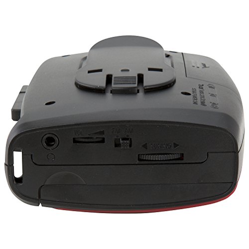 GPX Portable Cassette Player, 3.54 x 1.57 x 4.72 Inches, Requires 2 AA Batteries - Not Included, Red/Black (CAS337B) Black/Red