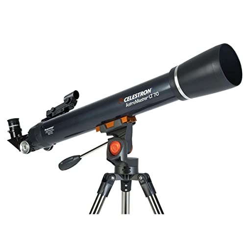 Celestron – AstroMaster LT 70AZ Refractor Telescope – Easy-to-Use Telescope for Beginners with Full-Height Tripod Included – BONUS Astronomy Software Package