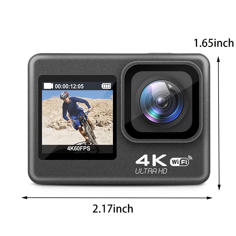Waterproof Digital Camera for Photography WIFI Video 4K 24MP Vlogging Camera for YouTube 2 Inch LCD Screen 1080P 60FPS 170° Wide Angle16X Digital Zoom Anti-shake Video Camera with Remote Control