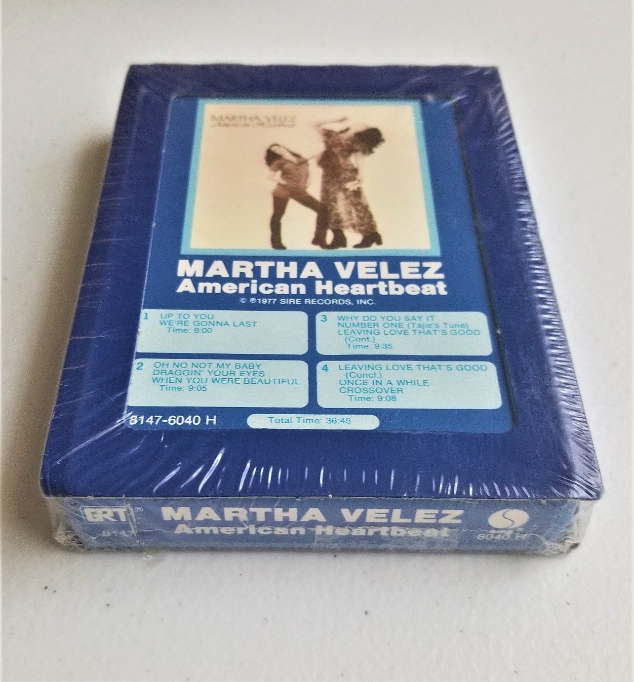 Martha Velez American Heartbeat Vintage 8 Track Tape Still Sealed