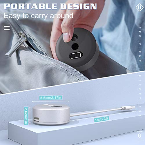 TiMOVO Charging Stand Compatible with iPencil 1st Generation, iPad Pencil Charger with Display Screen, iPad Pen Charging Adapter with 1.2A USB Port, Black