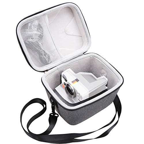 Aproca Hard Travel Storage Case for Polaroid Originals Now I-Type/OneStep 2 / OneStep+ Instant Film Camera (Grey + Shoulder Strap)