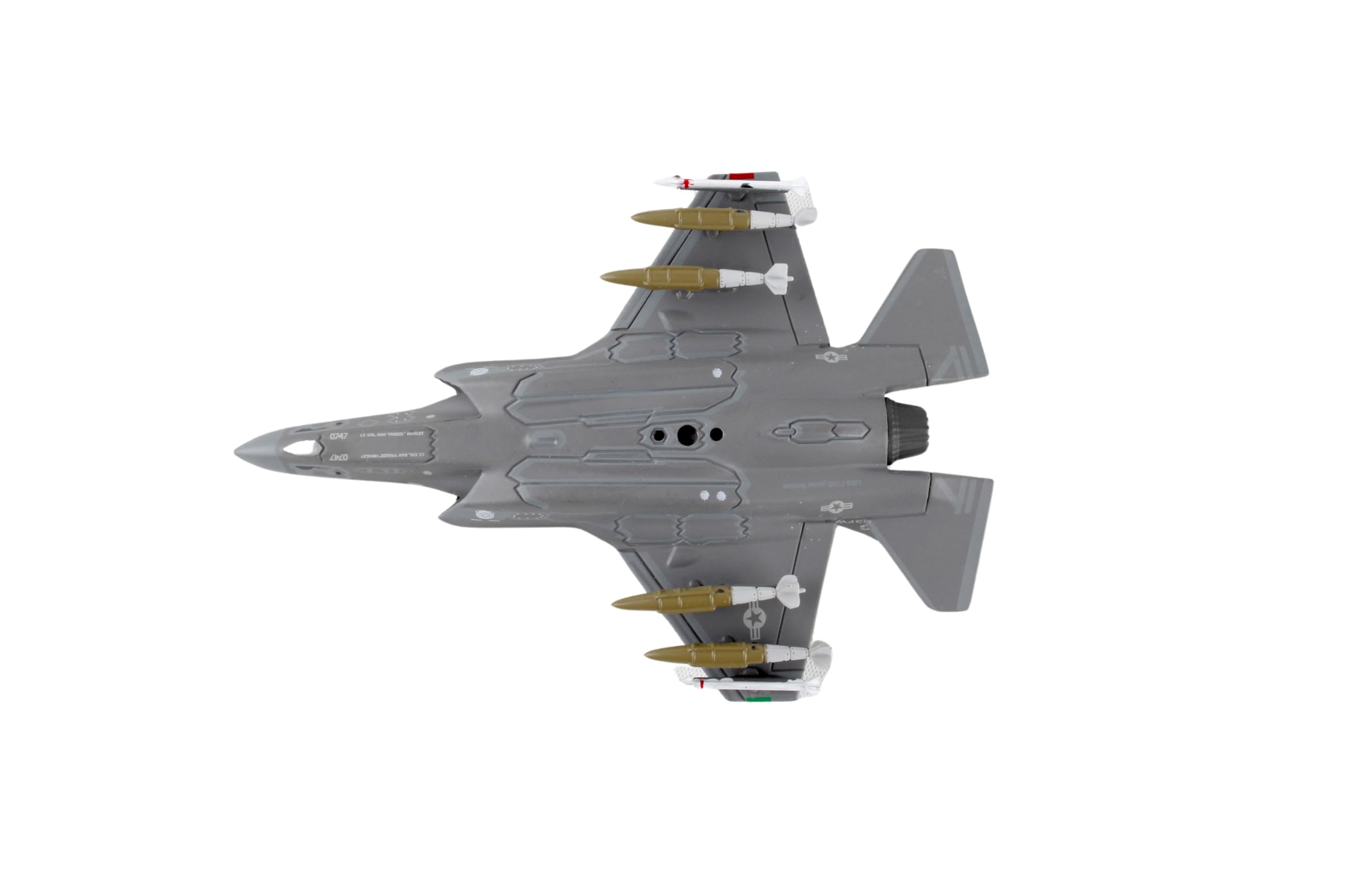 Daron Postage Stamp PS5602 USAF F-35 Version A , Lightning II , 1/144 Scale Diecast Model with Stand