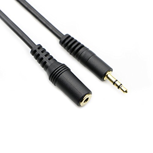 PASOW 3.5mm Stereo Male to Female Extension Audio Cable Cord (30 Feet)