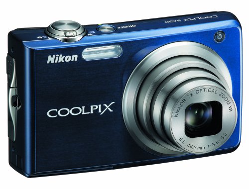 Nikon Coolpix S630 12MP Digital Camera with 7x Optical Vibration Reduction (VR) Zoom and 2.7 inch LCD (Midnight Blue)