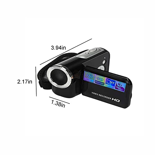 2.0 Inch 16MP Digital Camera, Entry-Level Camera, with TFT LCD Screen, Fi-ll Light, for Seniors, Teenagers, Children and Students