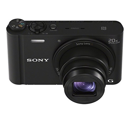 Sony DSCWX350 18 MP Digital Camera (Black) (Renewed)