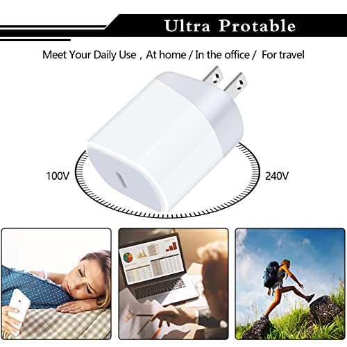Pixel 7 Charger Fast Charging USB C Wall Charger for Google Pixel 7 Pro 6a 6 5 5a 5XL 4a,20W PD Type C Charging Block Box Brick Plug Cube for Samsung Galaxy S23 Ultra S22 S21 S20 S10 S9 Plus A54 A14
