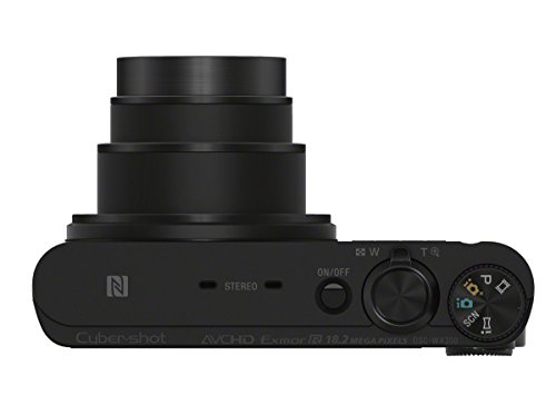 Sony DSCWX350 18 MP Digital Camera (Black) (Renewed)