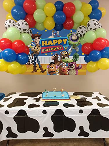 Cartoon Story Backdrop for Kids Birthday Party Cake Table Backdrop Cartoon Story Theme Party Decoration Backdrop Studio Booth Props Backdrop 5X3FT