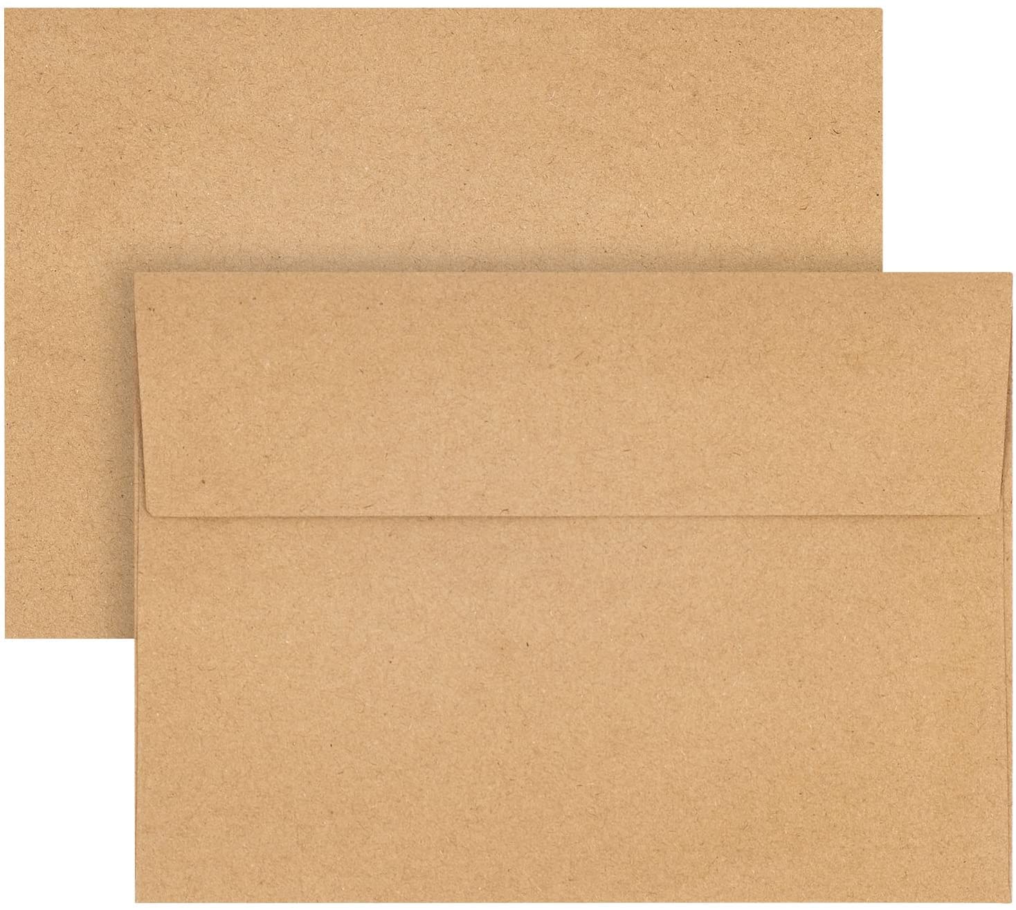 50 Pack Kraft Envelopes 4 x 6 Inch Brown Envelopes,A4 Envelopes, Card Envelopes, Kraft Paper Envelopes, Invitation Envelopes, Postcard Envelopes