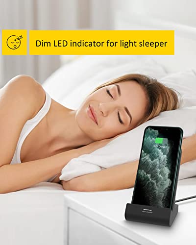 Oinmely Z1 Wireless Charger Wireless Phone Charger Stand 10W Max Compatible with Apple iPhone 14 13 12/12 Pro Max/ 11Pro/11Pro Max/XR/XS Max/XS/X/8/8Plus, Samsung Galaxy