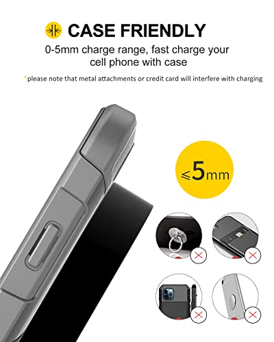 Oinmely Z1 Wireless Charger Wireless Phone Charger Stand 10W Max Compatible with Apple iPhone 14 13 12/12 Pro Max/ 11Pro/11Pro Max/XR/XS Max/XS/X/8/8Plus, Samsung Galaxy