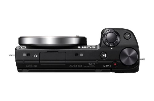 Sony NEX-5R/B 16.1 MP Mirrorless Digital Camera with 3-Inch LCD - Body Only (Black)