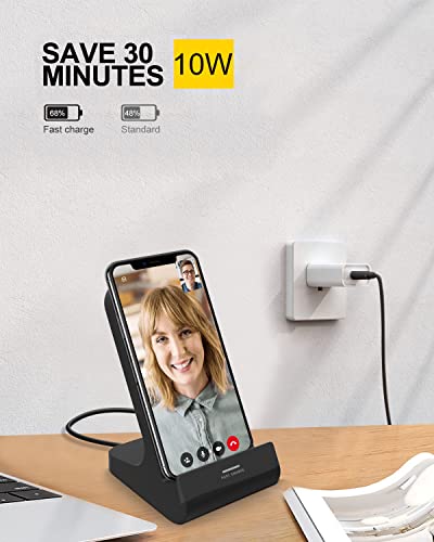Oinmely Z1 Wireless Charger Wireless Phone Charger Stand 10W Max Compatible with Apple iPhone 14 13 12/12 Pro Max/ 11Pro/11Pro Max/XR/XS Max/XS/X/8/8Plus, Samsung Galaxy