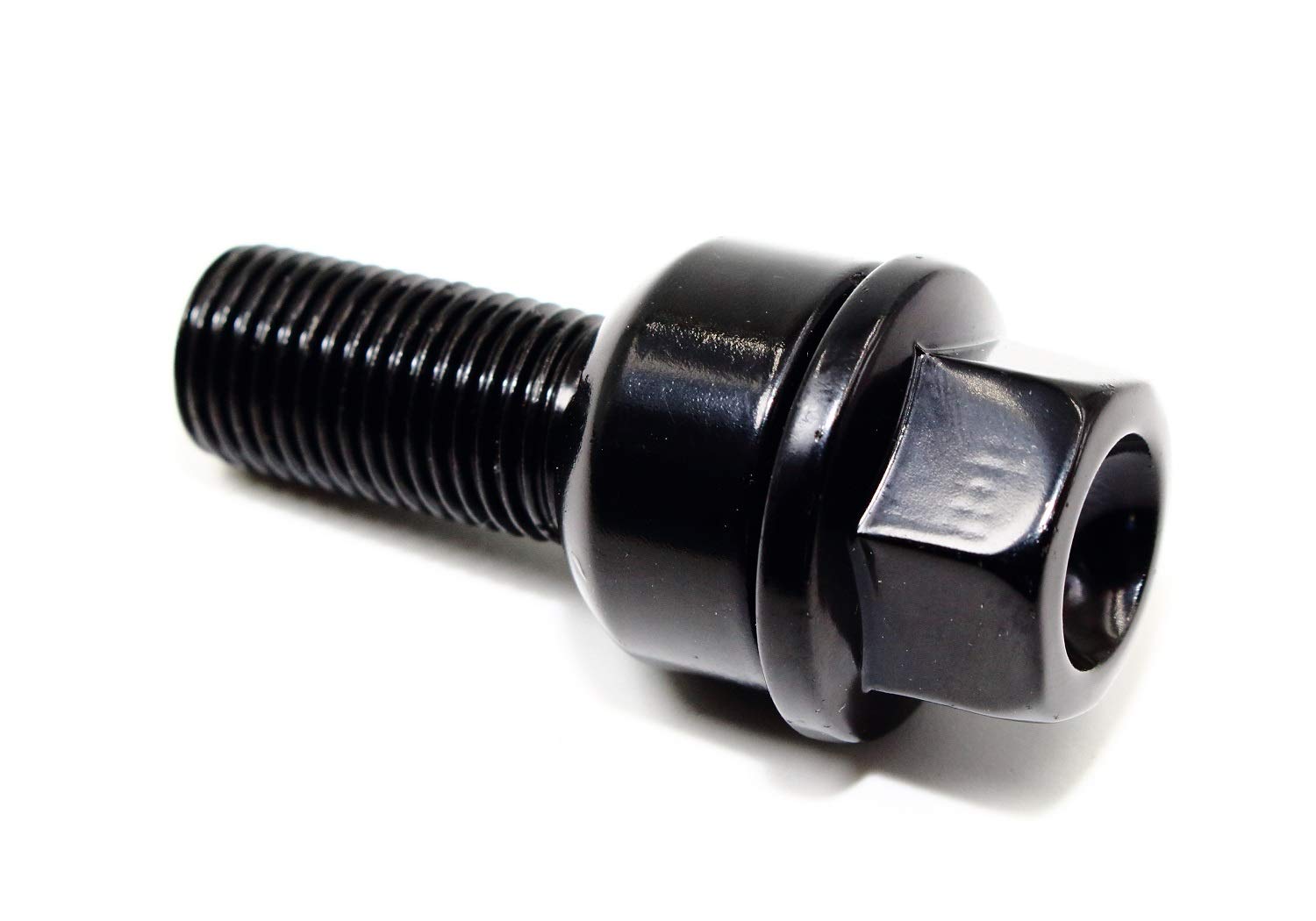 Set of 20 Veritek 14x1.5mm Black 29mm Thread R14 Radius Ball Seat Washer Lug Bolts for Porsche Factory Wheels