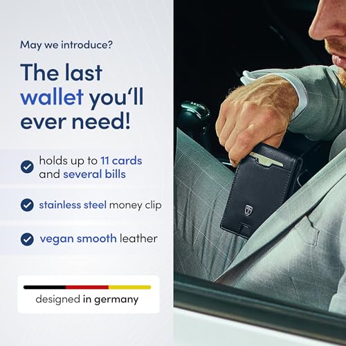 TRAVANDO Mens Slim Wallet with Money Clip AUSTIN RFID Blocking Bifold Credit Card Holder for Men with Gift Box