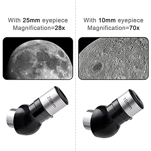 Hawkko Telescope, Telescopes for Adults Astronomy, 70mm Aperture 700mm, 210X Magnification, Telescope for Beginners with Finderscope and Stainless Steel Tripod to Viewing Planets and Stars