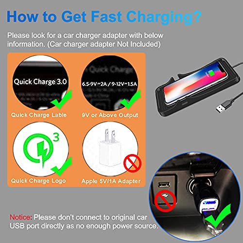Wireless Charging Pad for Car 15W 10W 7.5W Qi Fast Wireless Car Charger Pad Car Phone Holder Wireless Charger Mount for iPhone 14 13 12 Pro Max 11 8 Plus X XR Xs Samsung S21 S20 S10 S9 Note 9 LG