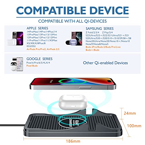 Wireless Charging Pad for Car 15W 10W 7.5W Qi Fast Wireless Car Charger Pad Car Phone Holder Wireless Charger Mount for iPhone 14 13 12 Pro Max 11 8 Plus X XR Xs Samsung S21 S20 S10 S9 Note 9 LG
