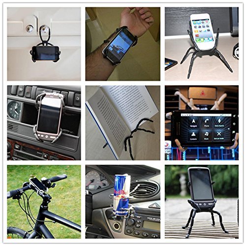 Rienar Multi-Function Portable Spider Flexible Grip Holder for Smartphones and Tablets