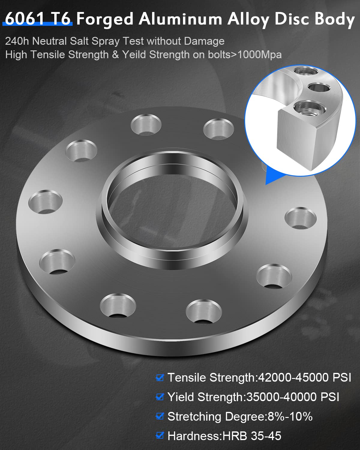 ECCPP 2PCS 5 Lug Wheel Spacers 15mm 5x130mm to 5x130mm for 2010-2016 for Cayenne for Boxster for Cayman for Panamera 1999-2015 for 911