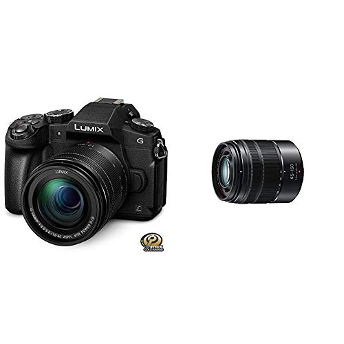 PANASONIC LUMIX G85 4K Digital Camera, 12-60mm Power O.I.S. Lens, with Vario 45-150mm F4.0-5.6 ASPH Mirrorless Camera Lens with Optical Stabilizer