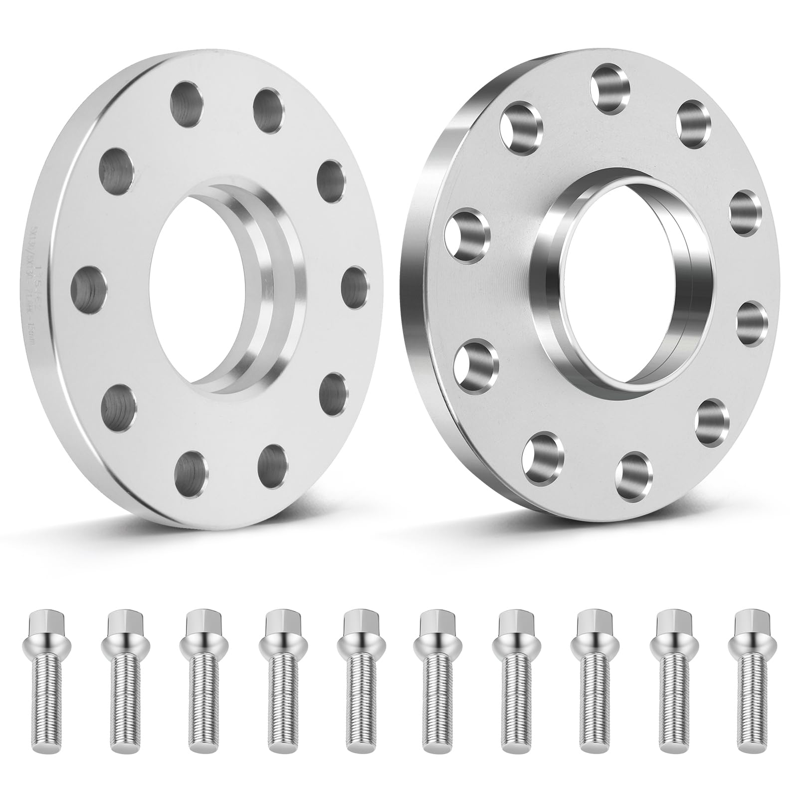 ECCPP 2PCS 5 Lug Wheel Spacers 15mm 5x130mm to 5x130mm for 2010-2016 for Cayenne for Boxster for Cayman for Panamera 1999-2015 for 911