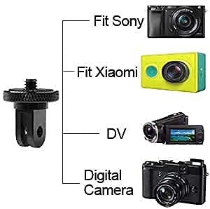 VIZEMO 4 PCS Aluminum Camera Tripod Adapter 1/4"-20 Conversion Adapter Mount Compatible with Gopro Action Cameras insta360 and Other Standard 1/4 Accessories(4 PCS)