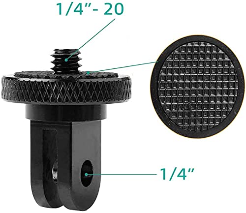 VIZEMO 4 PCS Aluminum Camera Tripod Adapter 1/4"-20 Conversion Adapter Mount Compatible with Gopro Action Cameras insta360 and Other Standard 1/4 Accessories(4 PCS)