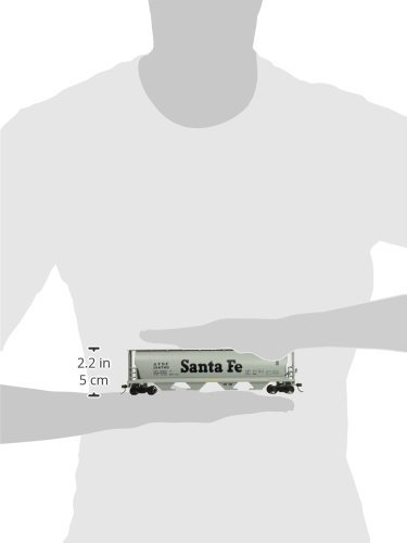Bachmann Trains - Canadian 4 Bay Cylindrical Grain Hopper - Santa Fe - HO Scale