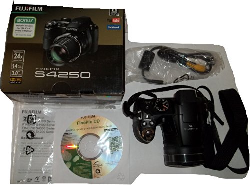 Fujifilm FinePix S4250 14MP 24x Optical Zoom Digital Camera (Black)
