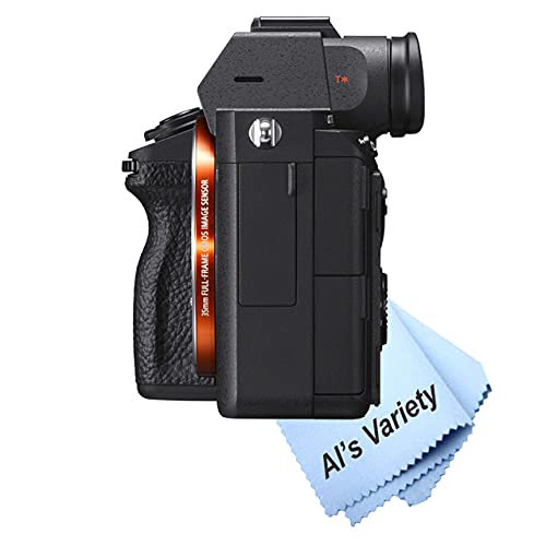 Sony Intl Sony a7 III Full-Frame Mirrorless Interchangeable-Lens Camera with 3-Inch LCD (Body Only), Tripod, Case, and More (11pc Bundle) (Renewed), Black