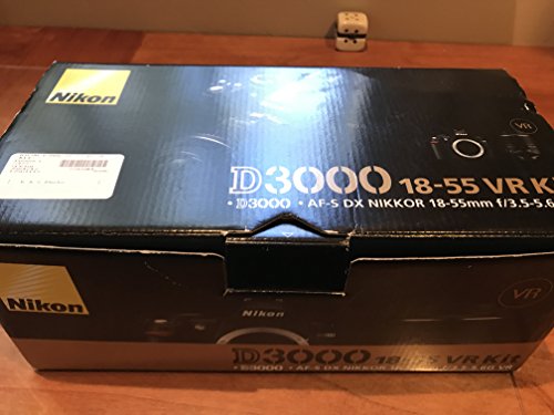 Nikon D3000 10MP Digital SLR Camera with 18-55mm f/3.5-5.6G & 55-200 AF-S DX VR Nikkor Zoom Lenses