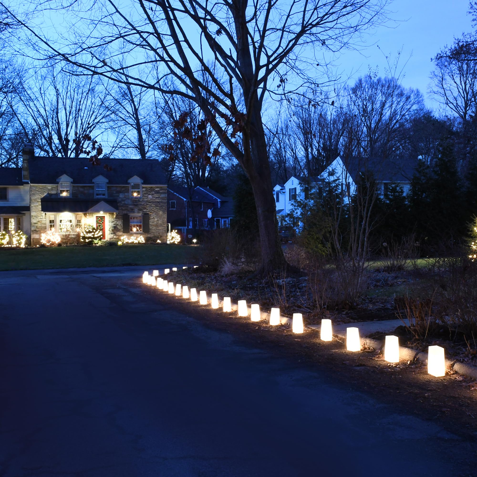 Lumabase 32010 Electric Luminaria Kit, 10.5" H x 6" L x 3.5" W, White