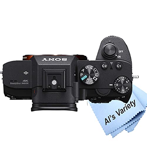 Sony Intl Sony a7 III Full-Frame Mirrorless Interchangeable-Lens Camera with 3-Inch LCD (Body Only), Tripod, Case, and More (11pc Bundle) (Renewed), Black