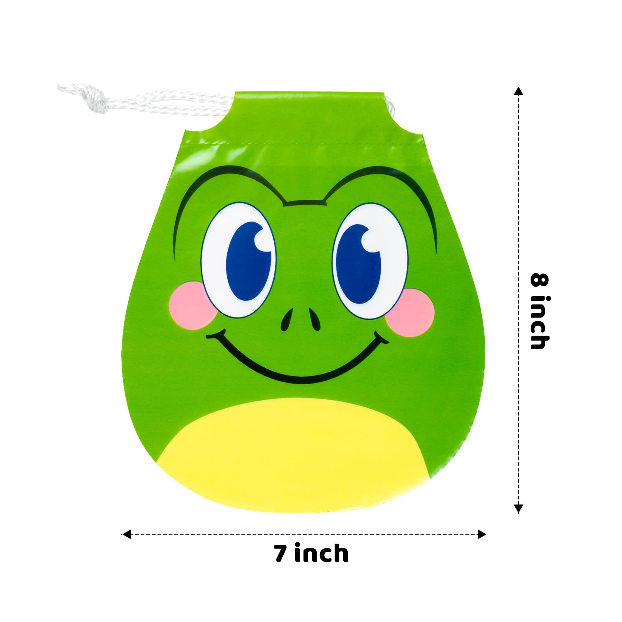 JOYIN 60 Pcs Easter Goodies Bags, Easter Kids Party Supplies, Bunny Draw String Easter Treat Bags for Party Favor and Easter Classroom Prize Supplies