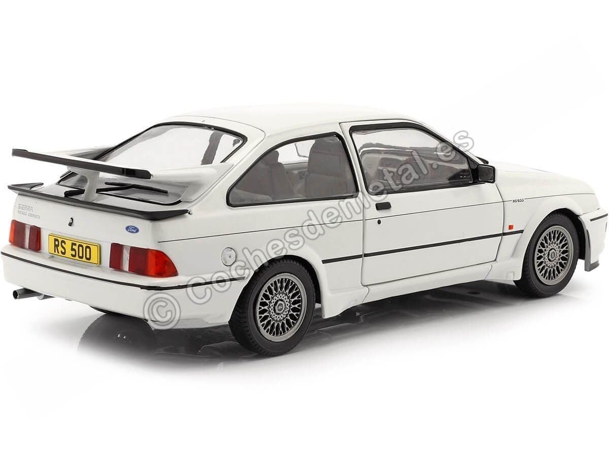 Solido S1806104 1:18 1987 Sierra RS500-White Ford Collectible Miniature car, White