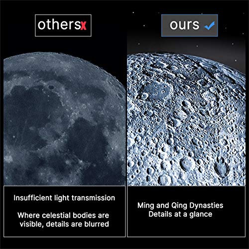 Astronomy Telescope for Kids Adults Beginners,50mm Aperture Astronomical Telescope Refractor Tripod Finder for Camping And Stargazing,Observe Moon and Planet in The Wild, Best Telescope Gift (Silver)