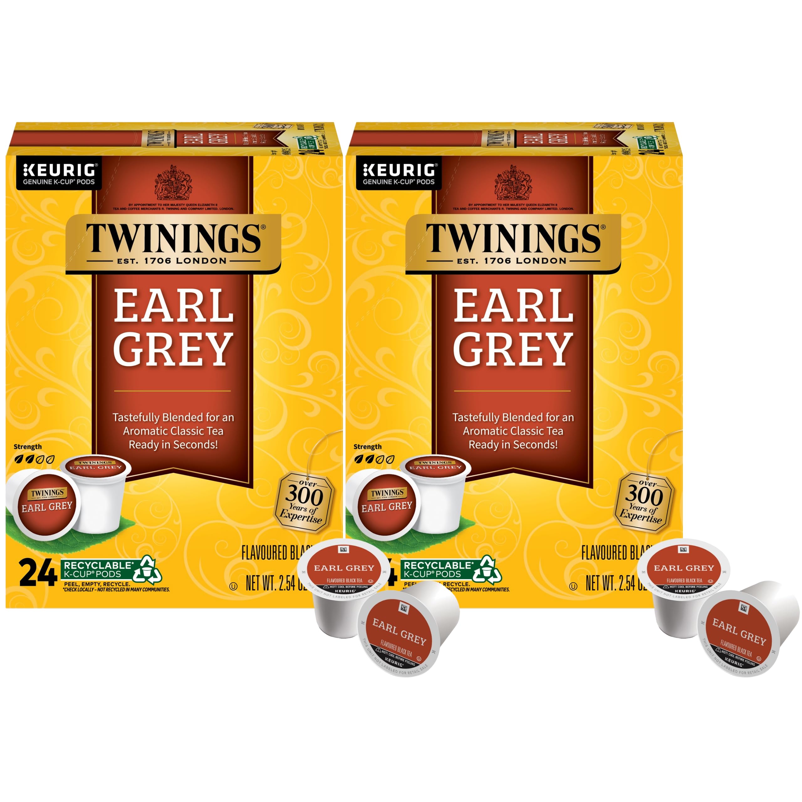 Twinings Earl Grey Tea Keurig K-Cup Pods (48 Count)