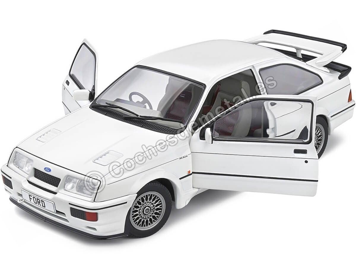 Solido S1806104 1:18 1987 Sierra RS500-White Ford Collectible Miniature car, White