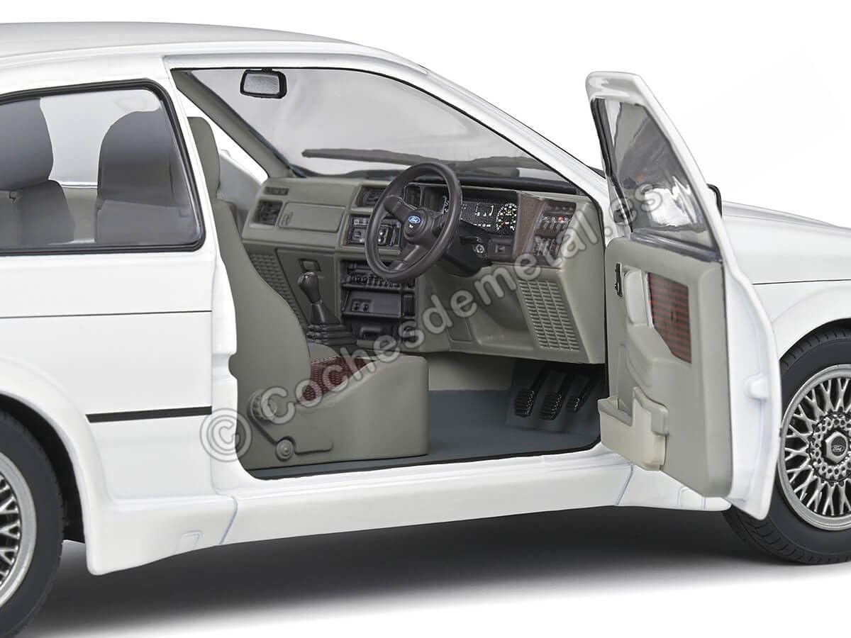 Solido S1806104 1:18 1987 Sierra RS500-White Ford Collectible Miniature car, White