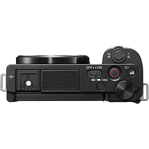 Sony ZV-E10 Mirrorless Alpha APS-C Vlog Camera Body and 70-350mm F4.5-6.3 G OSS Super-Telephoto Lens SEL70350G ILCZV-E10/B Black Bundle with Deco Gear Case, Extra Battery, Photo Video Accessories Kit