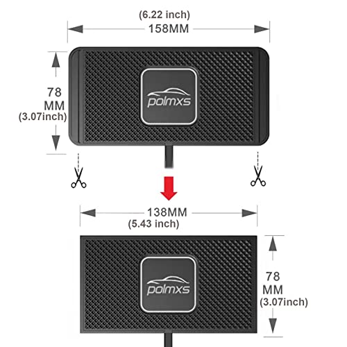 Wireless Charger,POLMXS Wireless car Charger Charging pad 10w Non Slip qi Charger pad Fast Wireless Phone Charger for car Cell phoneWireless Charging mat galaxy21/20 Note10 S9S10S8 (30cm Cable)(C2Y)