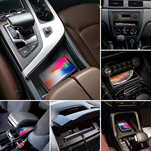 Wireless Charger,POLMXS Wireless car Charger Charging pad 10w Non Slip qi Charger pad Fast Wireless Phone Charger for car Cell phoneWireless Charging mat galaxy21/20 Note10 S9S10S8 (30cm Cable)(C2Y)