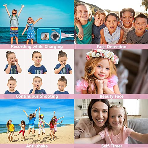 Digital Cameras for Photography Compact Waterproof Action Camera with 2.7K Ultra HD Video, 48MP Frame Grabs, Image Sensor, Live Streaming, Stabilization,Digital Camera Full HD Video Camera (Color : C