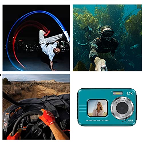 Digital Cameras for Photography Compact Waterproof Action Camera with 2.7K Ultra HD Video, 48MP Frame Grabs, Image Sensor, Live Streaming, Stabilization,Digital Camera Full HD Video Camera (Color : D